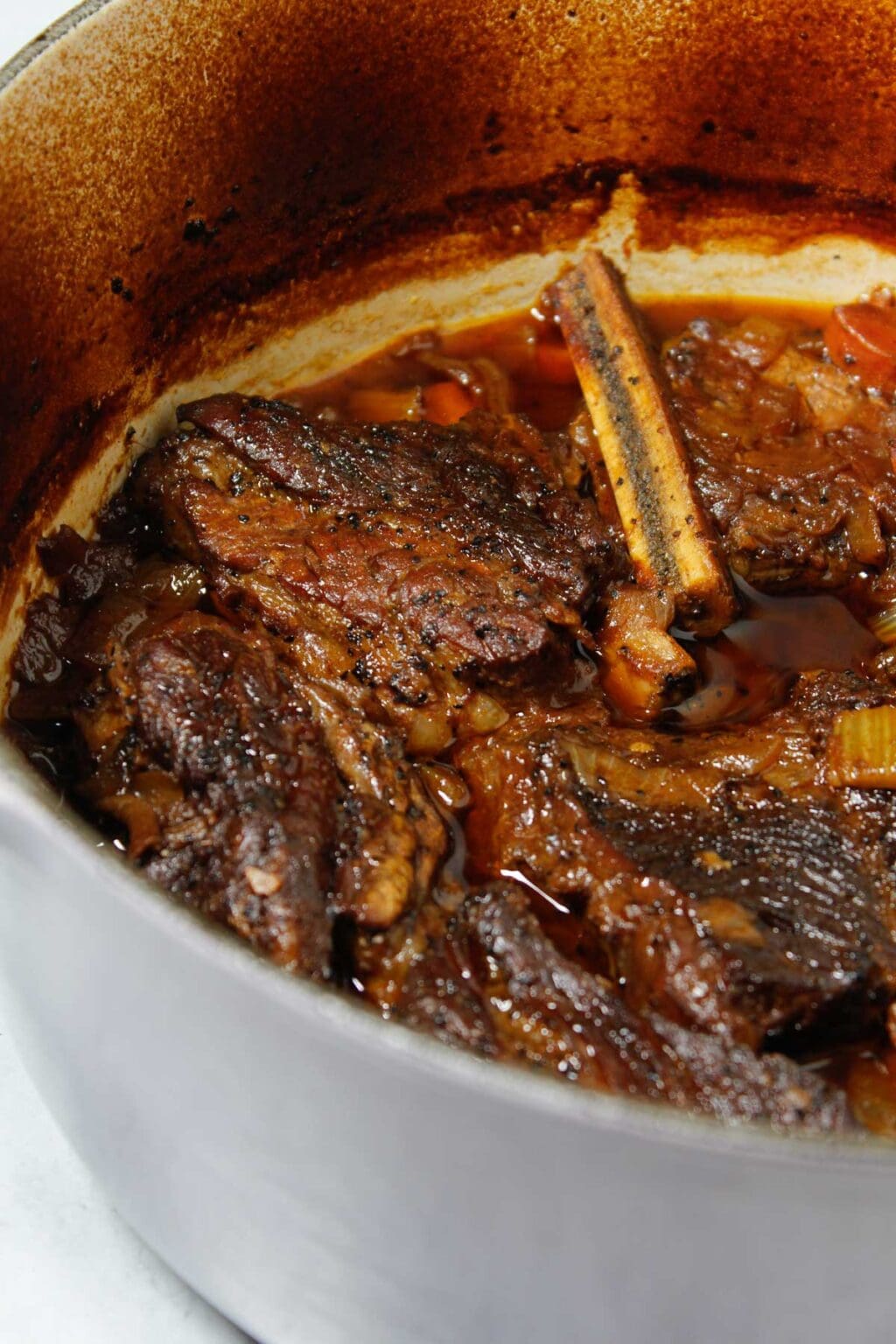 Fall-Off-the-Bone Oven Braised Beef Short Ribs
